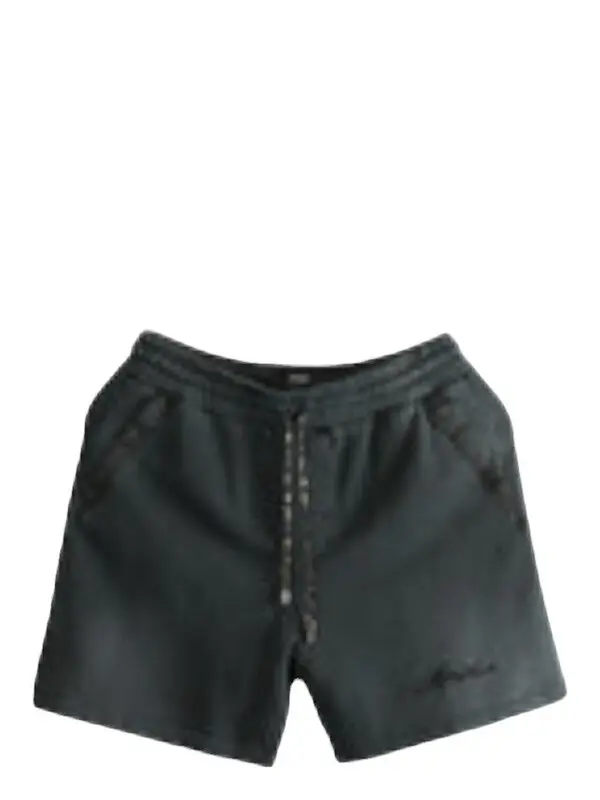 Amiri Bleach Bandana Short - Black