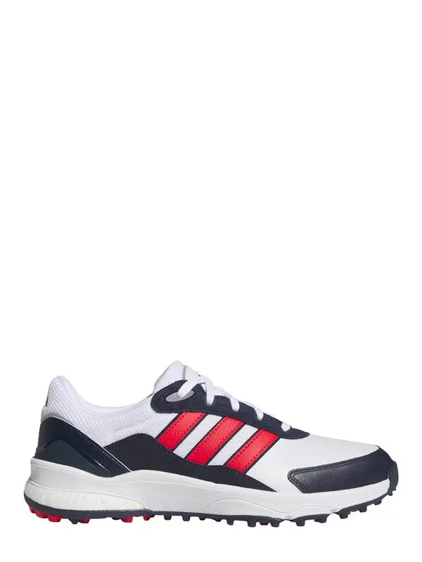 Adidas Spikeless Golf Shoes - Cloud White/pure Ruby/collegiate Navy Blue