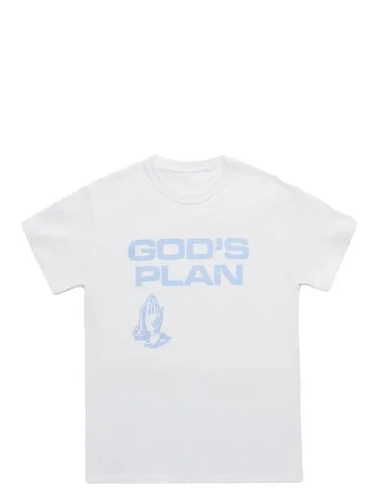 DRAKE God's Plan T-shirt - White