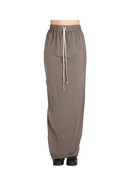 Rick Owens Jersey Pull On Pillar Skirt - Dust