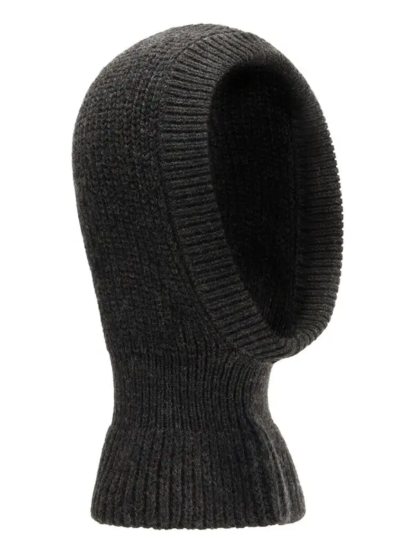 LEMAIRE Ribbed Alpaca-wool Hood - Brown