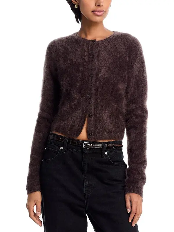 FRAME The Teddy Cashmere Cardigan - Coffee