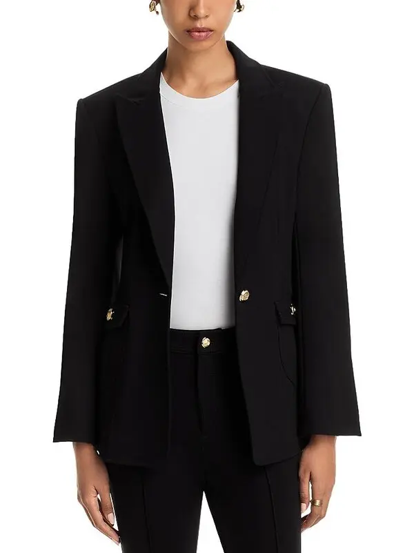 Cinq À Sept Sable Notched Lapel Blazer - Black