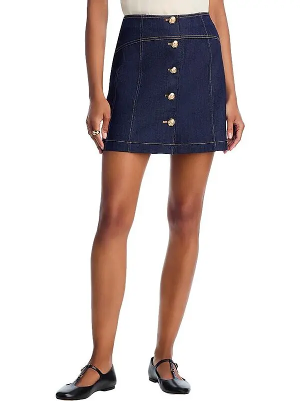 Cinq À Sept Claudia Denim Mini Skirt - Indigo
