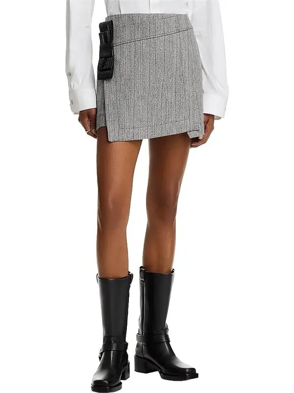 3.1 Phillip Lim Overlay Mini Skirt - Grey Multi