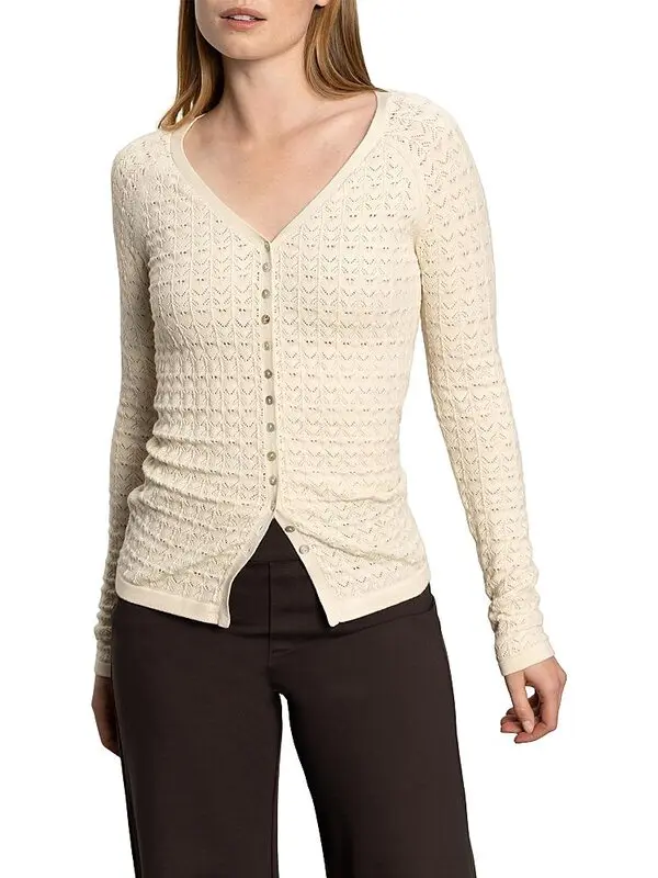 Sanctuary Fitted Raglan Cardigan - Light Oat