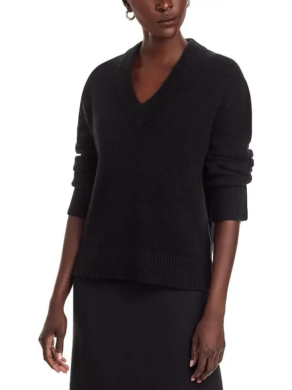 Bloomingdale'S Cashmere V-neck Sweater - Black