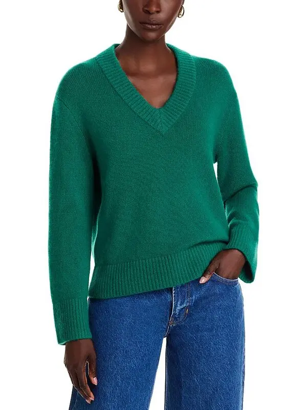 Bloomingdale'S Cashmere V-neck Sweater - Emerald