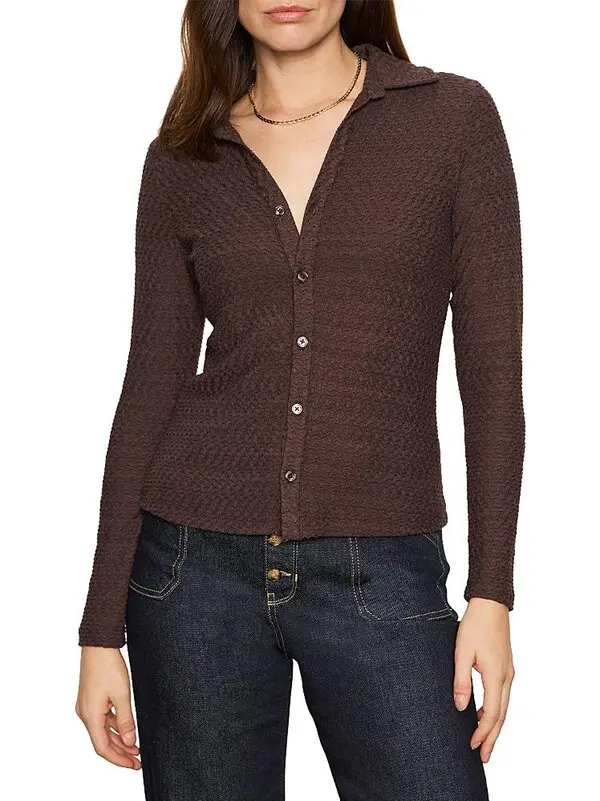 Sanctuary Textured Knit Top - Semi Sweet