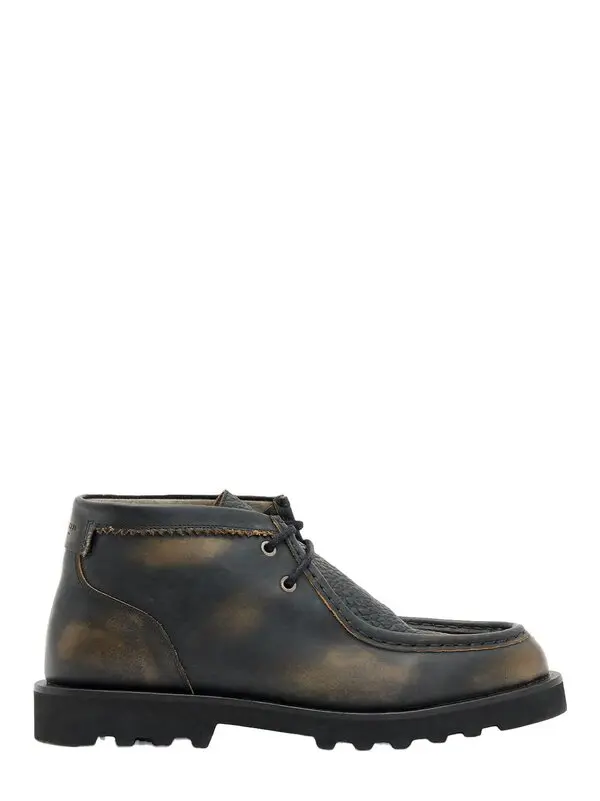ALLSAINTS Skiff Ankle Boots - Black/brown