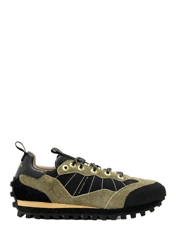 ALLSAINTS Nevis Suede Sneakers - Khaki Green