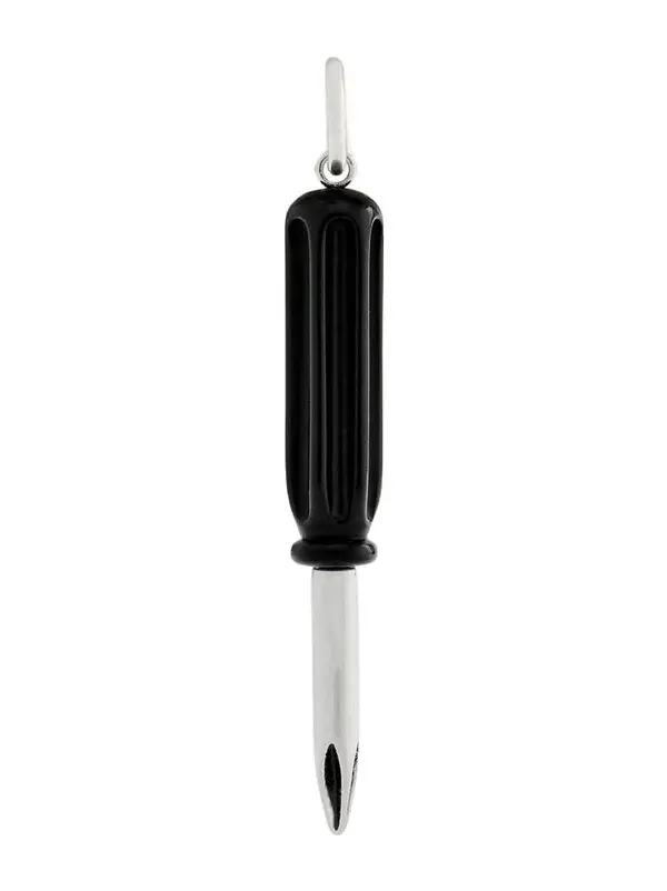 COACH® Screwdriver Single Stud Earring - Silver/black