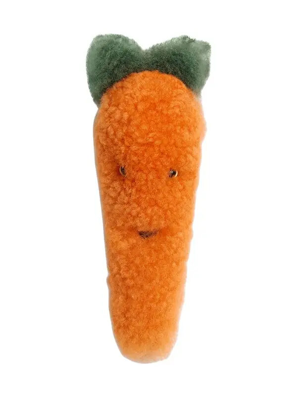 COACH Carroty Shoe Charm In Shearling - Carrot