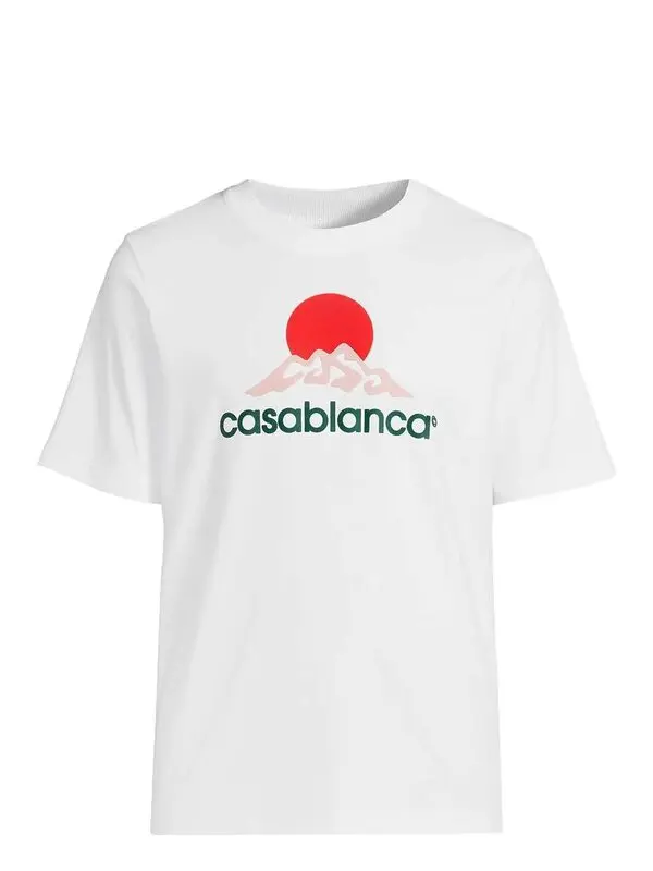 Casablanca Montagne Printed Tee - White