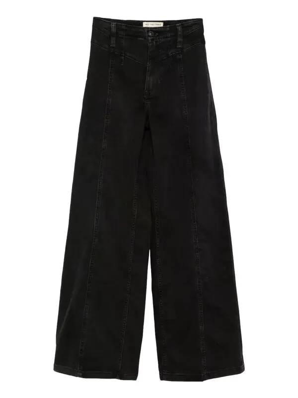 Free People Libre Wide-leg Jeans - Black