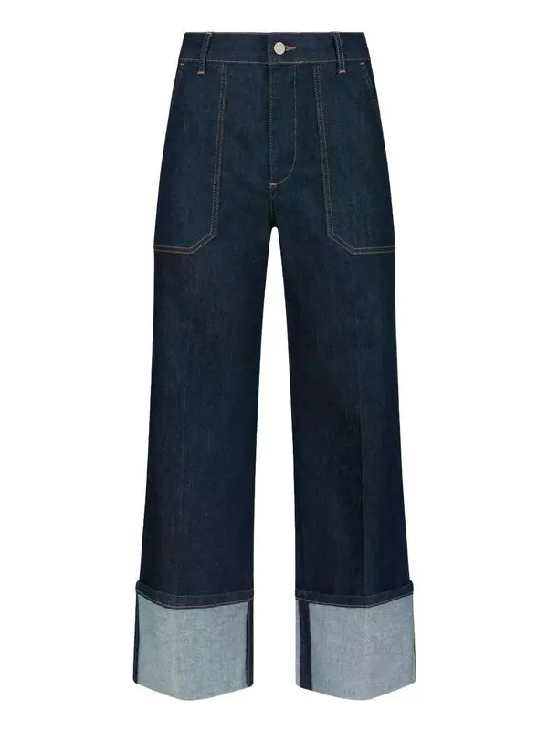 Liu Jo Contrast-stitching Jeans - Blue