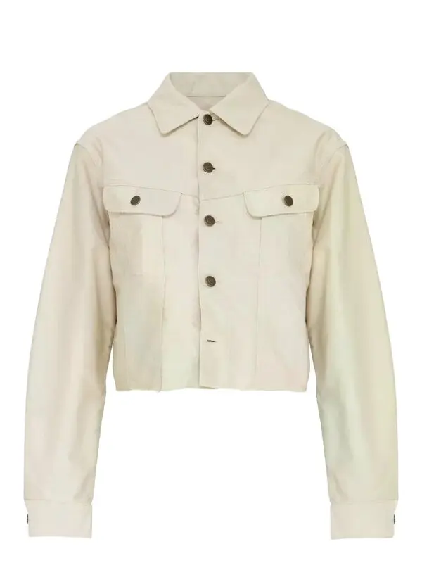 MAISON MARGIELA Cropped Denim Jacket - Neutrals