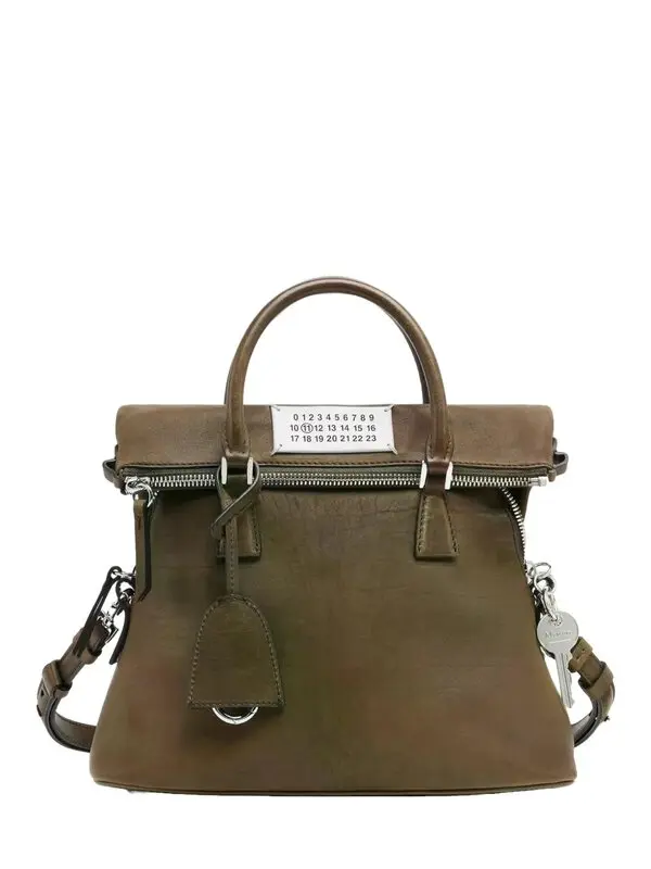 MAISON MARGIELA Logo-plaque Shoulder Bag - Green