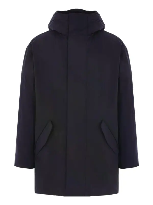 Aspesi Hooded Padded Coat - Blue