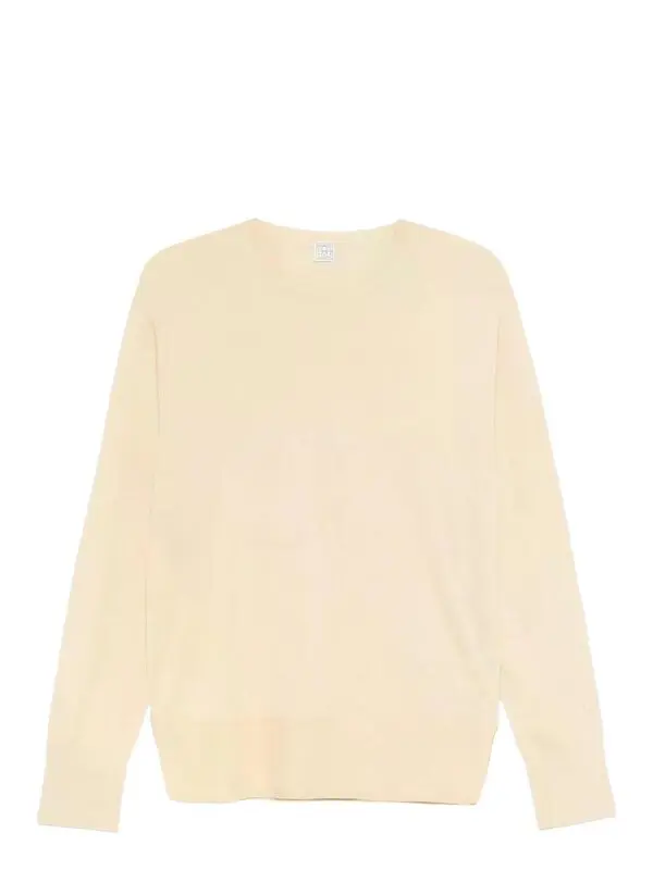 TOTEME Crew-neck Wool-silk Knit - Neutrals