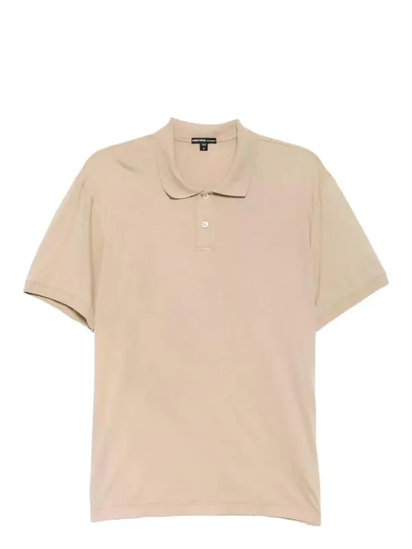 JAMES PERSE Luxe Lotus Polo Shirt - Neutrals