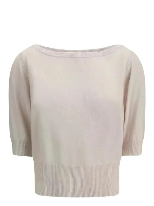 EXTREME CASHMERE X Puff-sleeve Boat-neck Knitwear - Neutrals