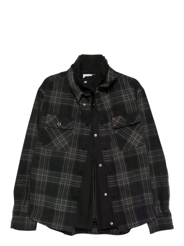 Sacai Plaided Jacket - Black