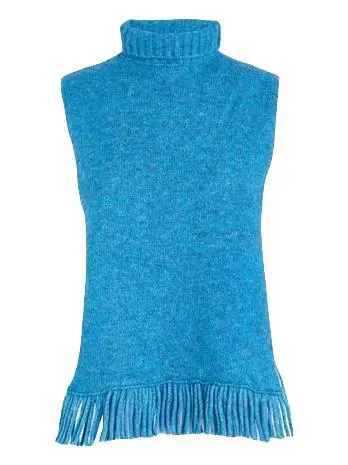 Malìparmi Turtleneck Knit Top - Blue
