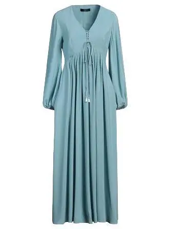 Max Mara Flared Maxi Dress - Blue