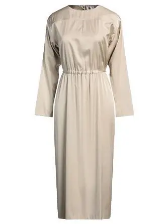 19.70 NINETEEN SEVENTY Flared Midi Dress - Beige