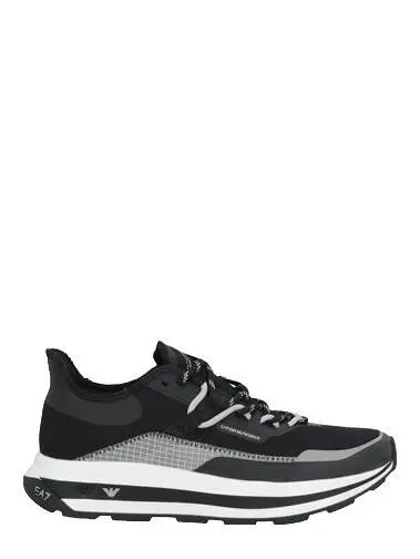 EA7 Low-top Sneakers With Logo - Black
