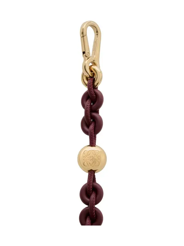 Loewe Donut Chain Strap - Dark Burgundy