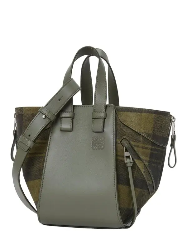 Loewe Compact Hammock Bag - Khaki/green