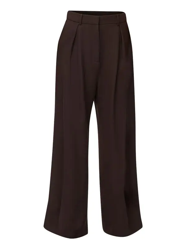 Loewe Wool Gabardine Trousers - Brown