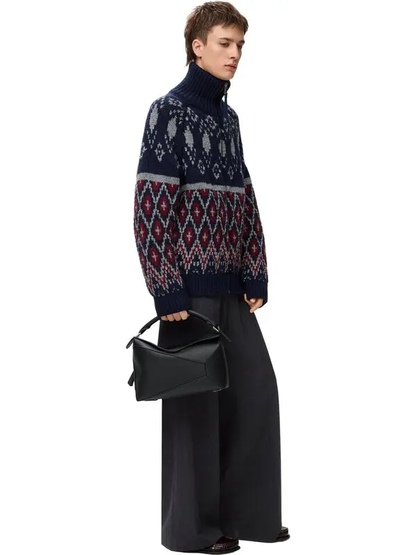 Loewe Trousers In Wool - Grey