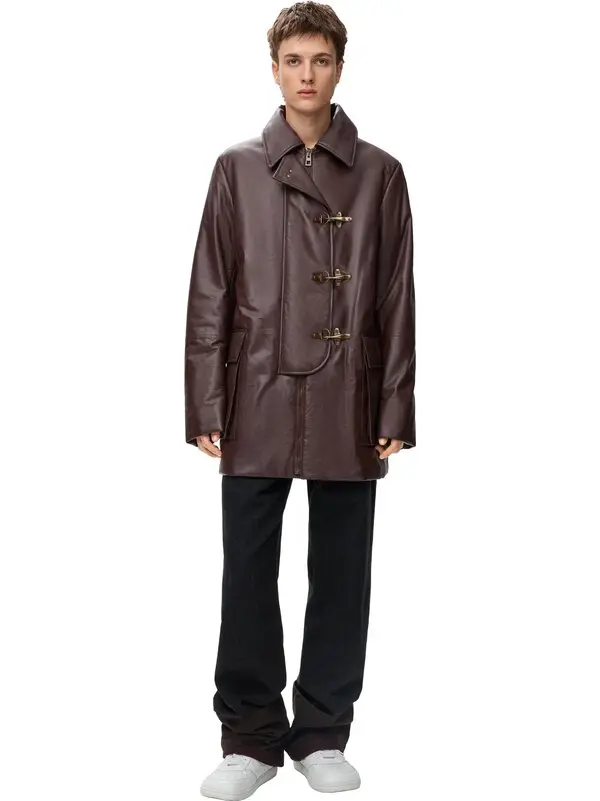 Loewe Nappa Lambskin Coat - Chocolate Brown
