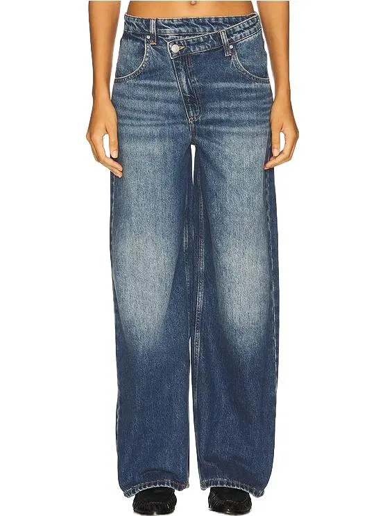 SEVENTY + MOCHI Cross Over Lia Wide Leg Jeans - Phoenix