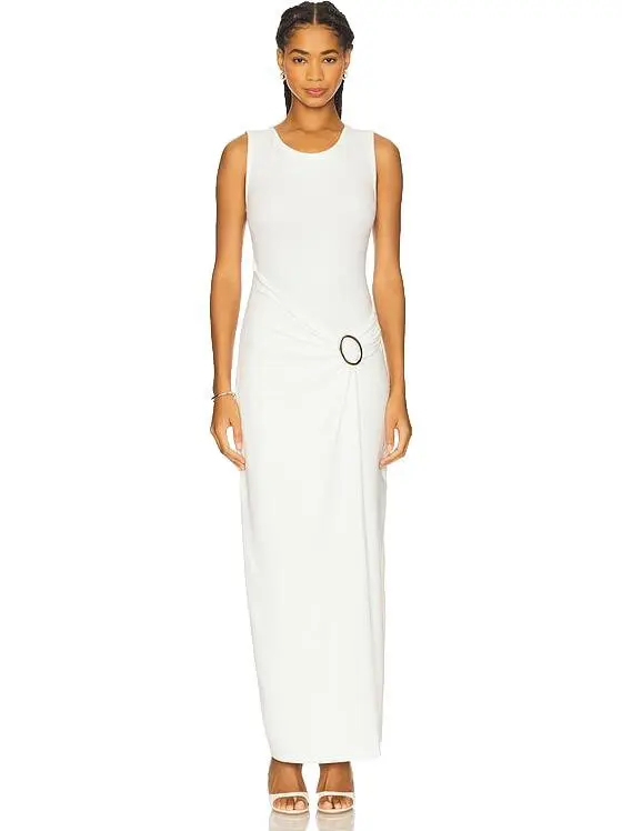 4TH & RECKLESS Nia Jersey Maxi Dress - White