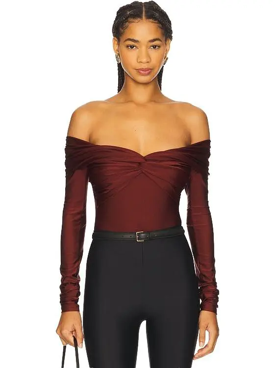 Andamane Kendall Bodysuit - Burgundy