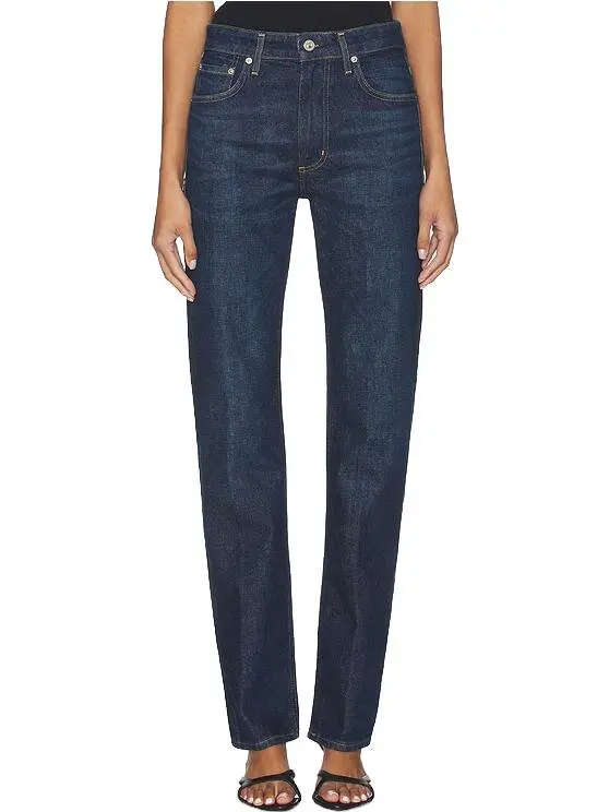 Citizens Of Humanity Zurie Straight Leg Jeans - Dark Indigo