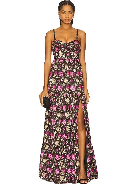 Likely Tessa Gown - Black Multi