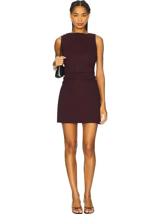 For Love & Lemons Pauline Mini Dress - Burgundy