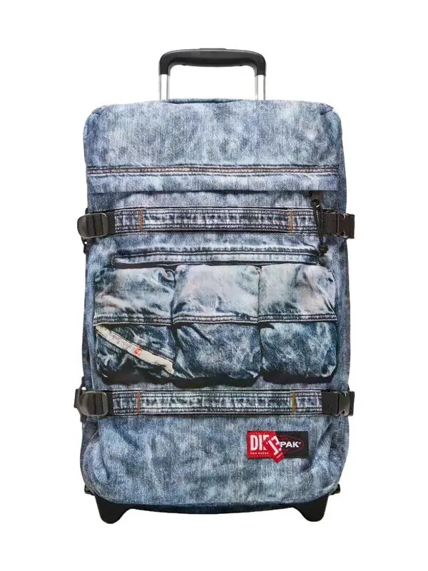 DIESEL® X Eastpak Trompe-l'oeil Denim Cabin Trolley - Hb014 Blue