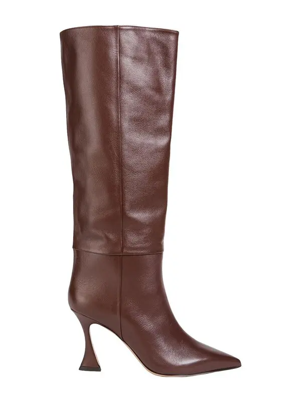 ALEXANDRE BIRMAN Brena Leather Knee Boots - Brown