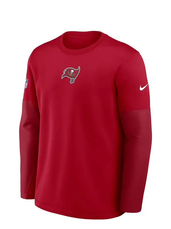 Nike Tampa Bay Buccaneers Scripted To Win Sideline Coach Therma-fit Nfl Long-sleeve T-shirt - Red