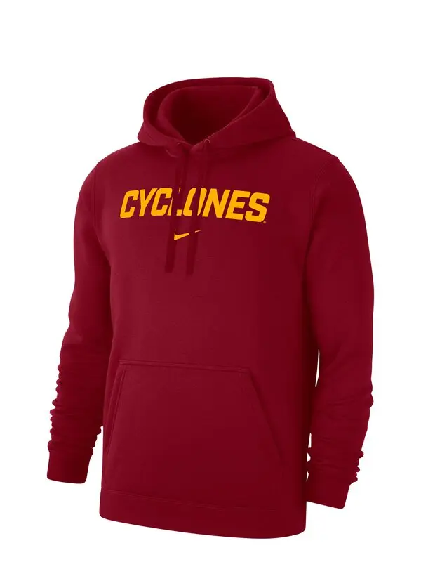 Nike Iowa State Club Fleece College Pullover Hoodie - Red