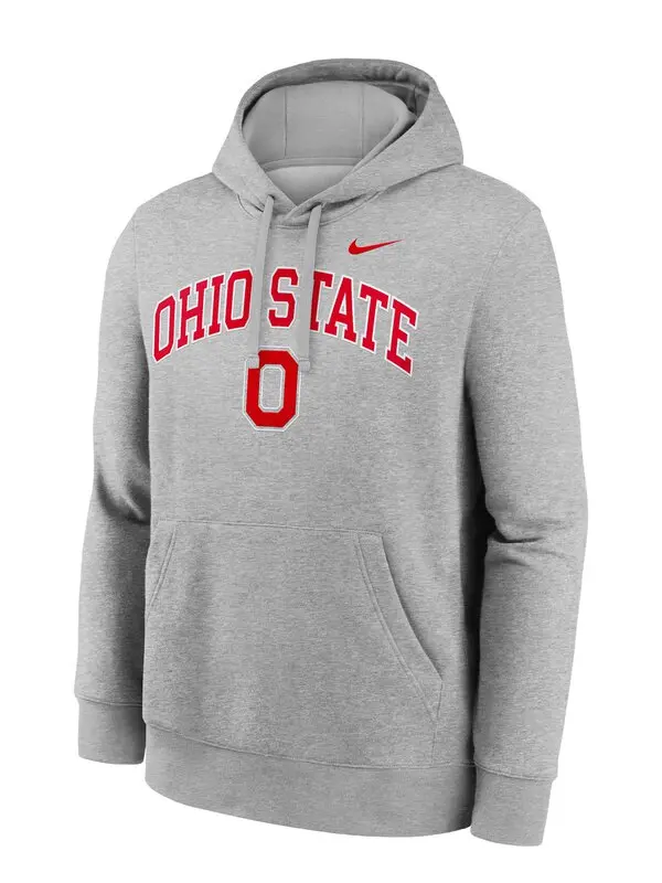 Nike Ohio State Arch College Pullover Hoodie - Grey