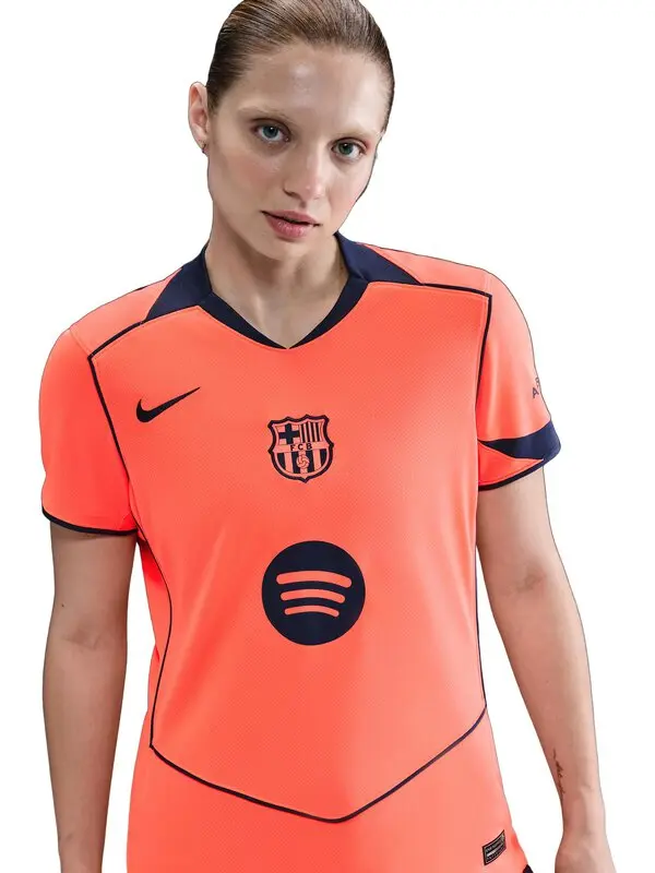 Nike Fc Barcelona 2025/26 Stadium Third Dri-fit Total 90 Soccer Replica Jersey - Orange