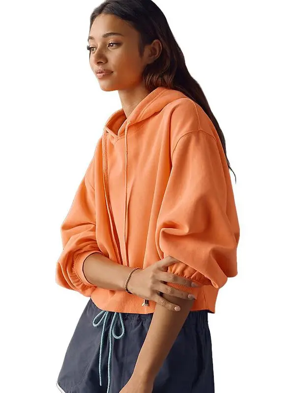 DAILY PRACTICE BY ANTHROPOLOGIE Daily Practice Drawstring Hoodie - Neon Melon