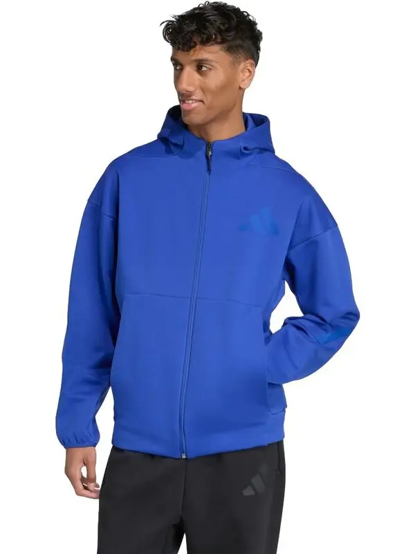 Adidas Z.n.e. Full-zip Hooded Track Jacket - Semi Lucid Blue